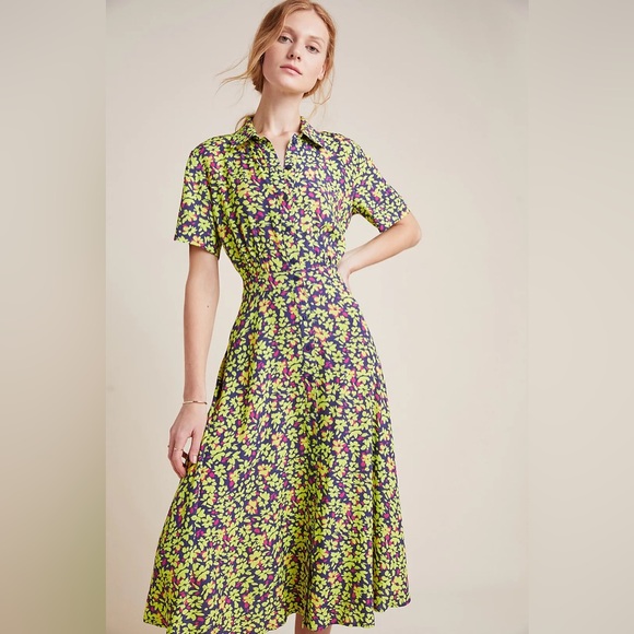 Nicole Miller | Dresses | Nicole Miller Dunaway Floral Shirtdress ...